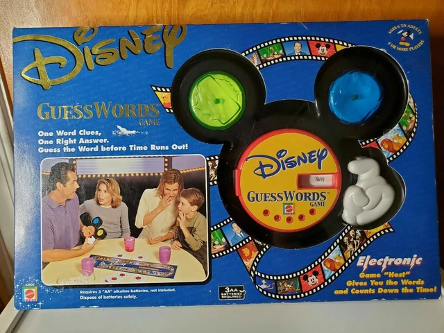 VINTAGE 2001 DISNEY / Mickey Mouse GUESS WORDS TRIVIA BOARD GAME ...