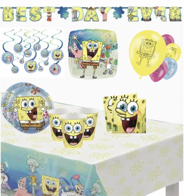 SPONGEBOB SQUAREPANTS BIRTHDAY party decorations & SpongeBob table ...