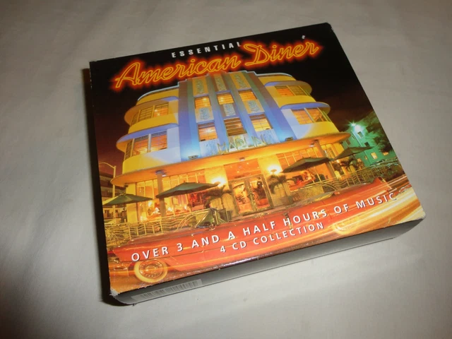 ESSENTIAL AMERICAN DINER 4 Disc CD Box Set - 80 Tracks - Rock and Roll ...