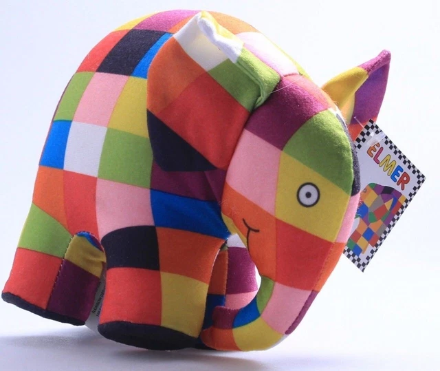 RAINBOW DESIGNS ELMER Soft Toy - 18cm / 7 Inches Long £25.00 - PicClick UK