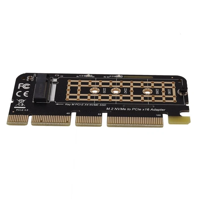 M.2 NVME SSD auf PCI-E X16 Konverter Karte NGFF M-Key M.2 PCIe PCI-Express 1751 EUR 5,50 ...