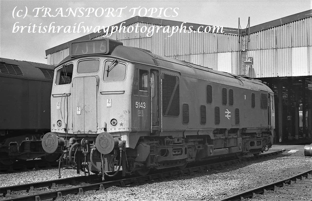DIESEL RAILWAY PHOTO CLASS 24 # 5143 CREWE JULY 1972 ...