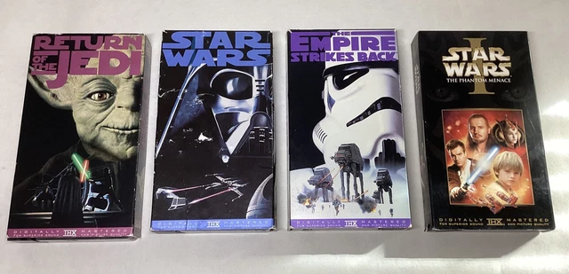 DIGITALLY MASTERED STAR Wars Trilogy 3-Tape VHS Set and The Phantom ...