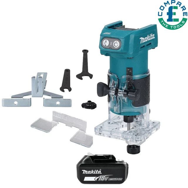 MAKITA DRT52Z 18V LXT Cordless Brushless Router With 1 x 4.0Ah Battery ...
