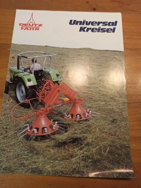 PROSPEKT DEUTZ FAHR Universal Kreisel Traktor Schlepper E EUR 19,90 ...