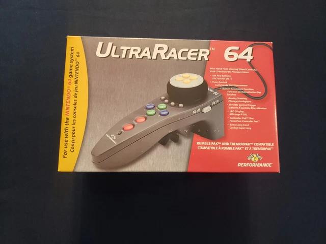 ULTRA RACER 64 (Performance) Racing Wheel Controller for Nintendo 64 ...