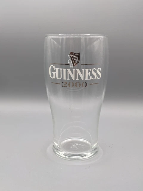 GUINNESS PINT GLASS Millennium 2000 *RARE* New Old Stock (Made By ...