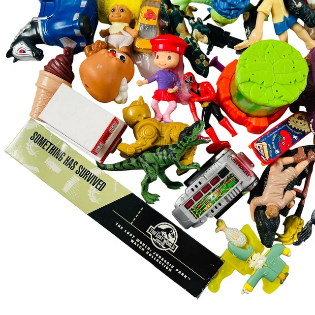 TOY LOT 100PCS Mixed Cartoon Disney Fast Food PVC Plastic Retro Used ...