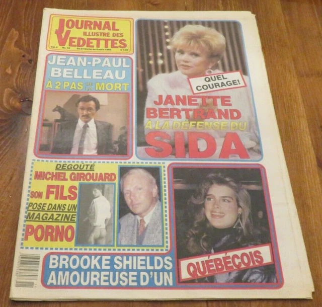 JOURNAL 1988 BROOKE Shields MICHELE RICHARD Claude Barzotti PATRICK ...