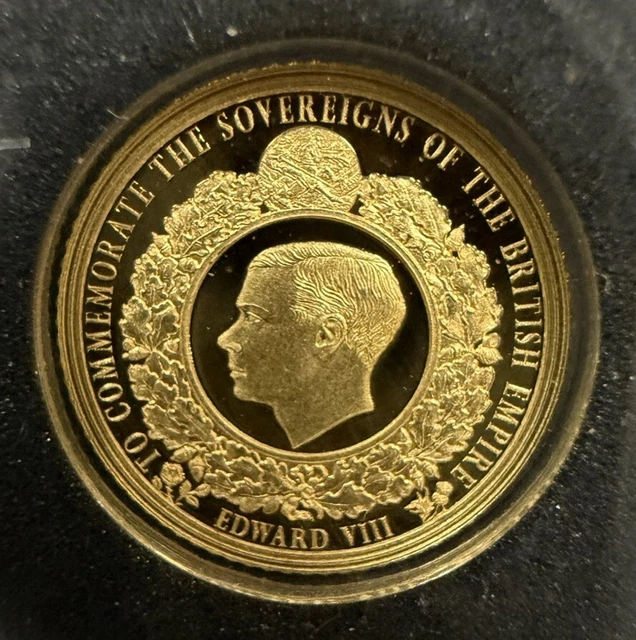 2018 - SOLID 24 ct Gold Proof Coin - QEII - Niue - British Sovereigns ...