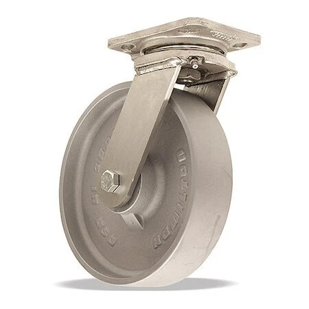 HAMILTON S-WHS-8HMB STAINLESS Steel Workhorse Swivel Caster, 8" x 2 ...