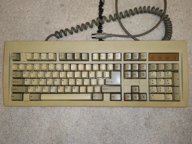 CHICONY KEYBOARD KB-5191 with Cherry MX Blue switches DIN connector £36 ...