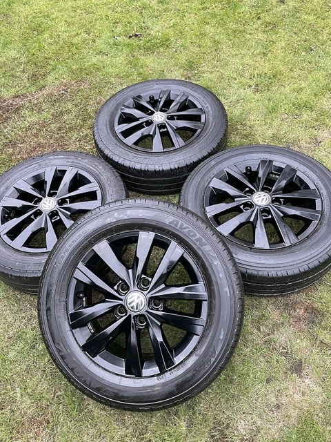 4 X GENUINE VW SWAMPER CAMPER TRANSPORTER T6 T5 CALIFORNIA ALLOY WHEELS ...