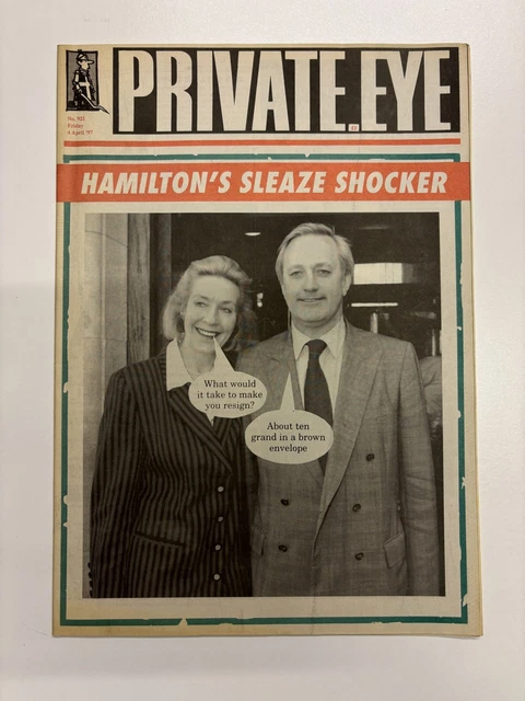 PRIVATE EYE MAGAZINE - 4 April 1997 - HAMILTON'S SLEAZE SHOCKER! £12.00 ...