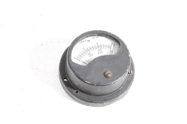 OLD DISPLAY AMPERE Ammeter Vintage Built-in Measuring Device Vintage ...