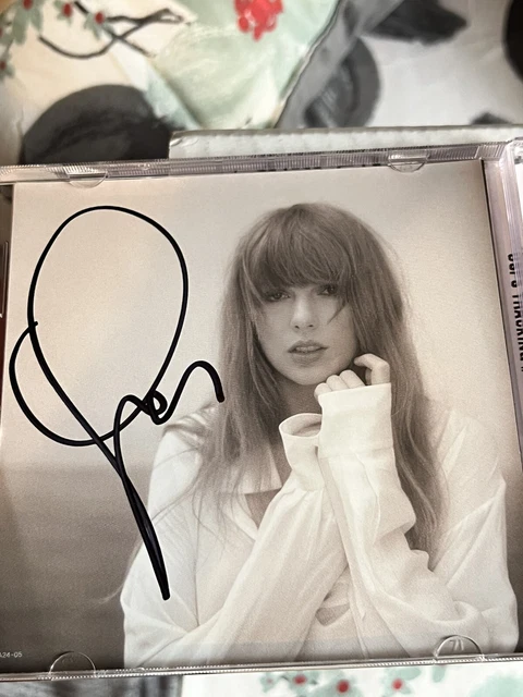 CD ET PHOTO signée Unique Signature Taylor Swift The Tortured Poets ...