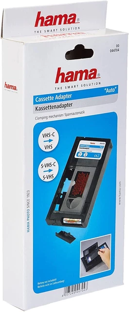 HAMA VHS-C S-VHS-C to VHS Cassette Adapter 6 mm, motorized auto player ...