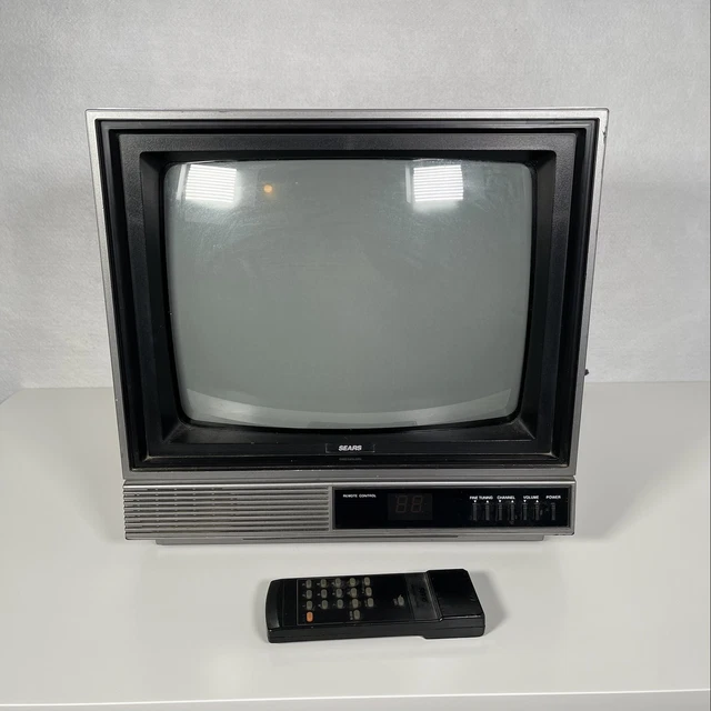 VINTAGE SEARS RETRO Gaming TV Television Set 1989 Tested Working With ...