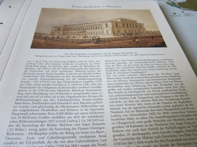MÜNCHEN ARCHIV 4 Kunst 4029 Alte Pinakothek 1830 Leo von Klenze EUR 5 ...