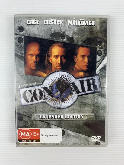 CON AIR EXTENDED Nicolas Cage DVD CULT R4 Mint Disc Free Tracked Post ...