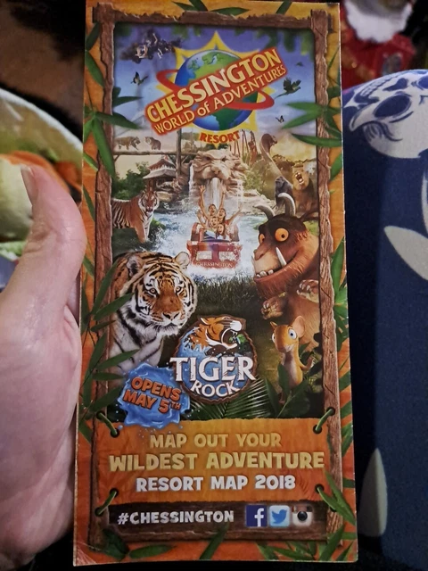 CHESSINGTON WORLD OF Adventures Resort Map 2018 £0.99 - PicClick UK