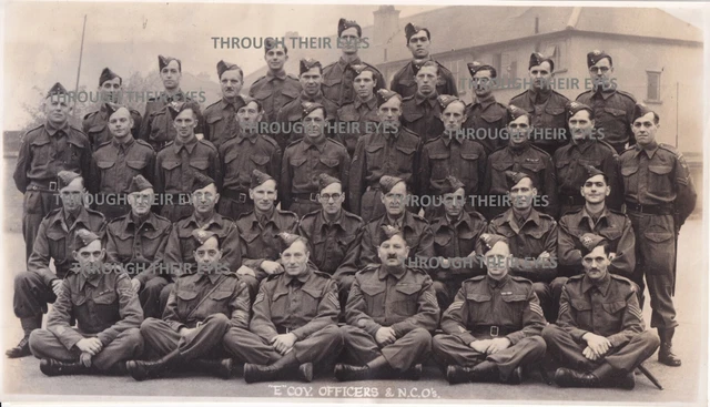 ORIGINAL WW2 PHOTO 32nd Surrey Battalion Home Guard officers& NCO 's E ...