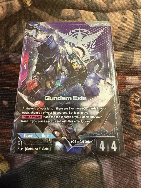 GUNDAM CARD GAME Gundam Exia ST07-001 LR+ Starter Deck 07 Celestial ...