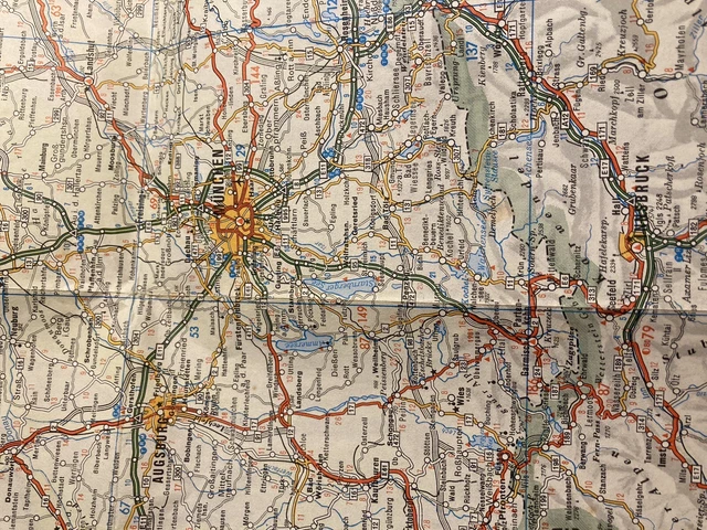MAP OF WEST Germany/DDR £2.00 - PicClick UK