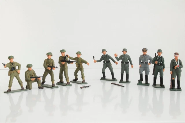 WW2 DIECAST MODELS of German and Allied Soldiers Collection of 10 EUR ...