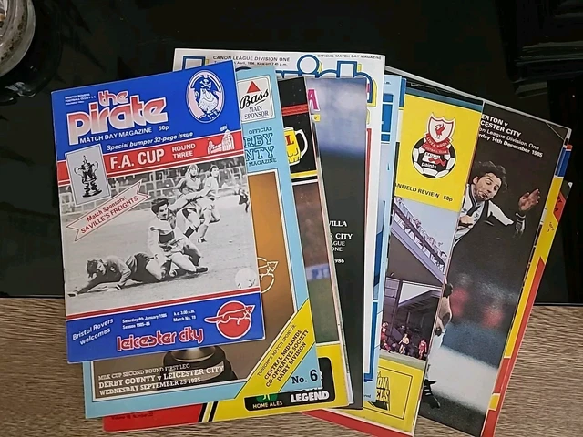 19 X LEICESTER City Away Programmes 1985-1986 League And Cup £5.00 ...