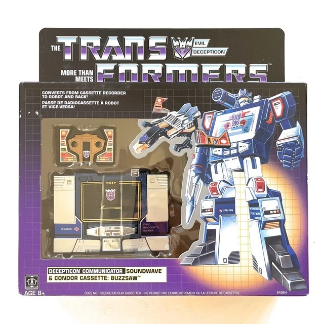 HASBRO TRANSFORMERS G1 Decepticon Soundwave Walmart Reissue 2020 Action ...