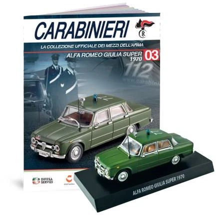 ALTAYA CARABINIERI POLICE Alfa Romeo Giulia Super 1970 Voiture Model ...