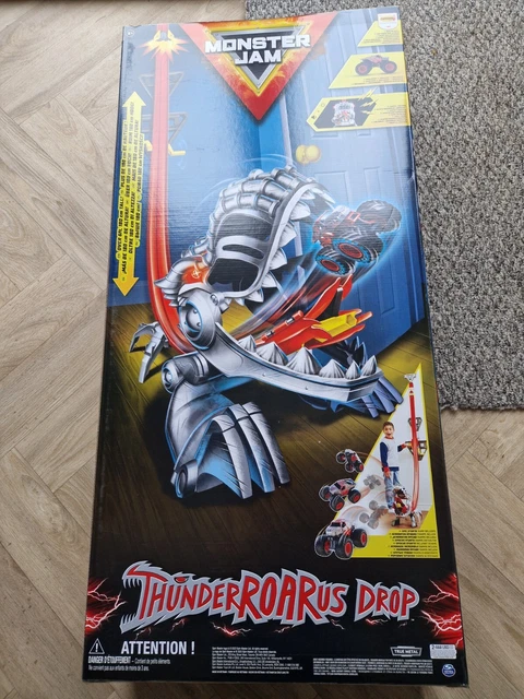MONSTER JAM THUNDERROARUS Drop Playset With Exclusive Monster Truck ...