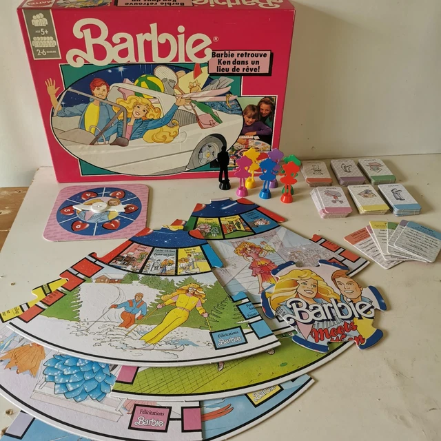 Barbie Raiponce Jeu De Plateau Vintage Barbie "Retrouve Ken" 1990 ...