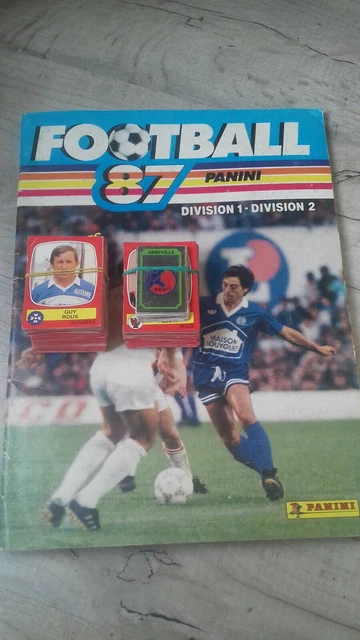 POUR ALBUM PANINI Foot 1987 D1 et D2 Championnat de France 10 stickers ...