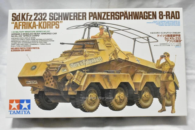 TAMIYA 1/35 SD.KFZ.232 Schwerer Panzerspahwagen 8-RAD Afrika-Korps ...