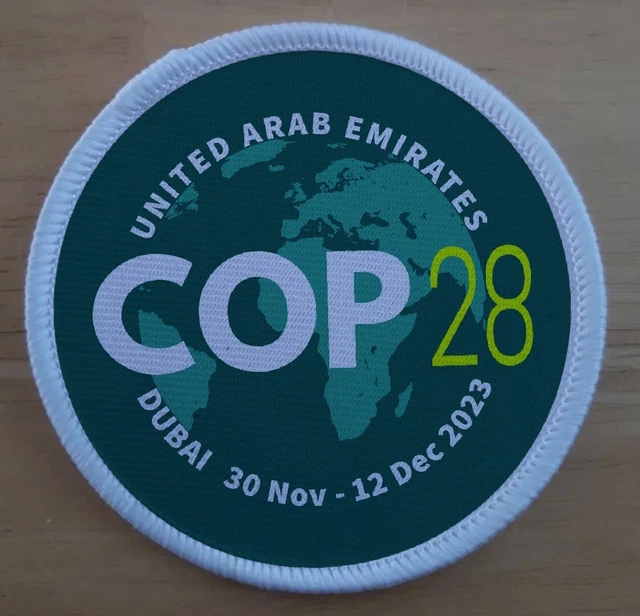 3 INCH COP 28 Climate Change DUBAI UAE Iron Or Sew On Patch Badge £4.95 ...