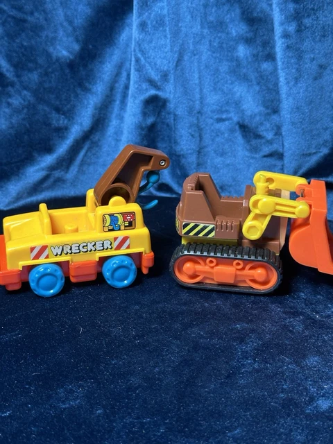 VINTAGE PLAYMATES HONG Kong Wrecker Tow Truck & Bulldozer Lot 1980s No ...