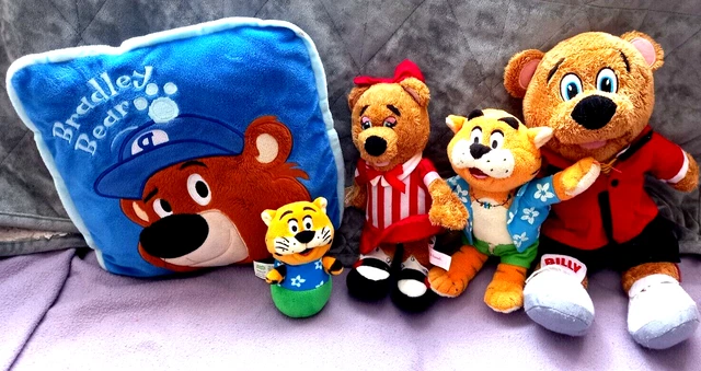 COLLECTION OF BRADLEY Bear Haven & Billy Butlins Soft Toy & Cushion ...