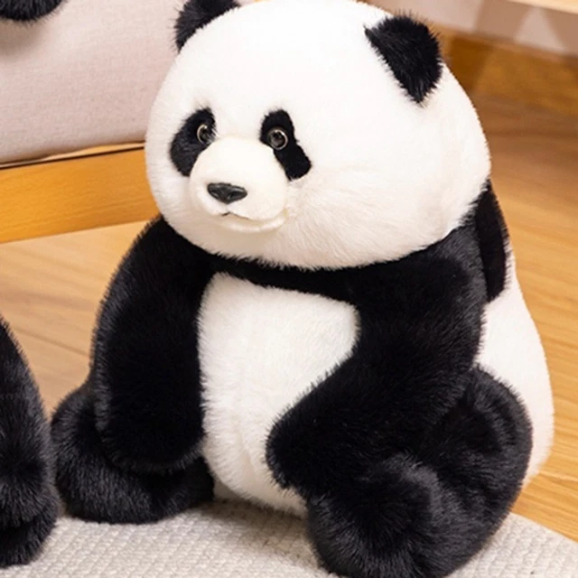 1X(REALISTIC AND CUTE Giant Panda Baby Plush Toy Simulation Animal ...