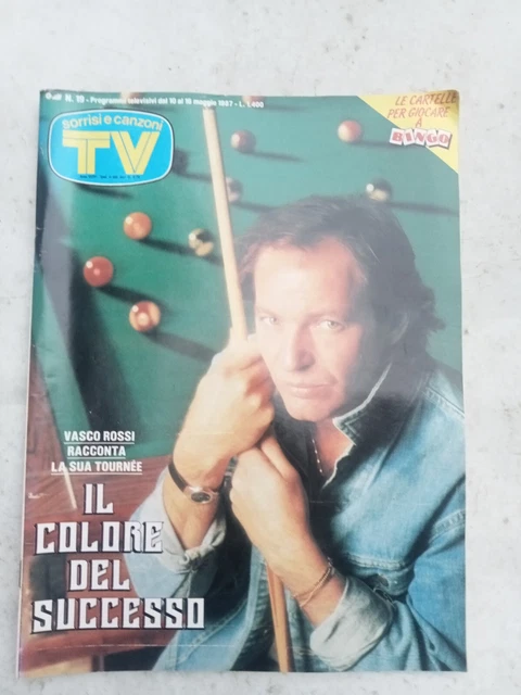 TV SORRISI CANZONI=1987/19=VASCO Rossi=Umberto Tozzi Raf=Victoria ...