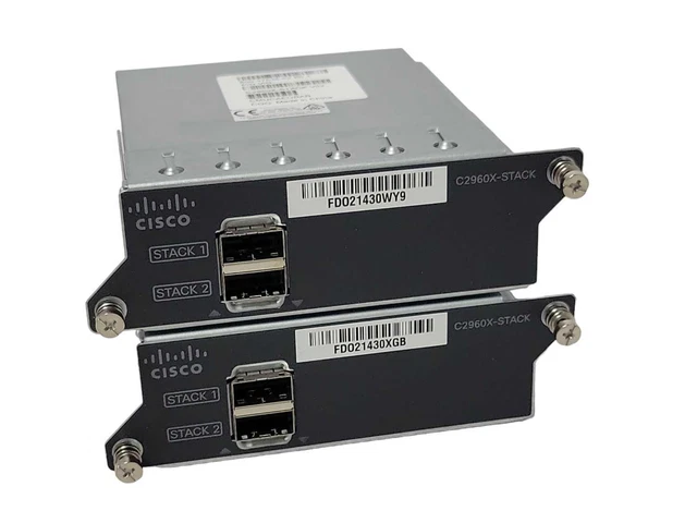 LOT OF 2X Cisco C2960x-stack Catalyst C2960x FlexStack modules _ $28.22 ...
