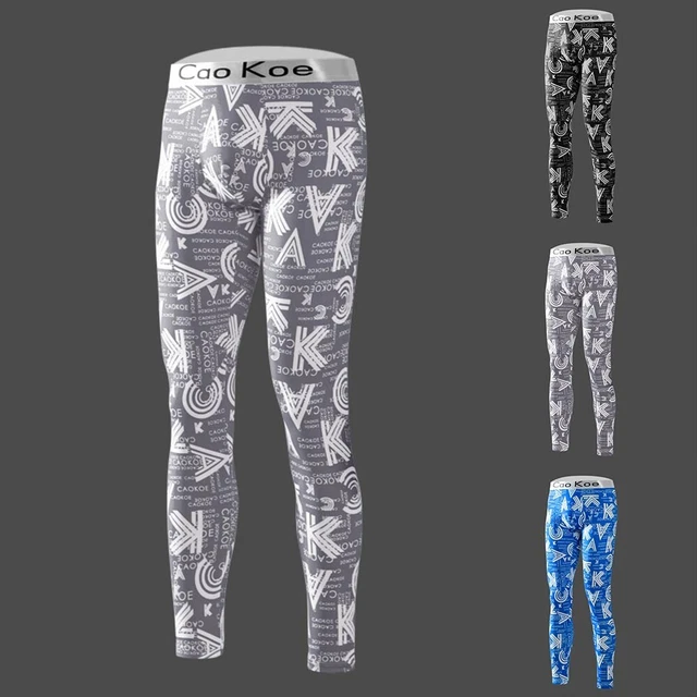 LEGGINGS THERMIQUES CONFORTABLES et serrés pour hommes en coton Johns longs sou EUR 15,35 ...