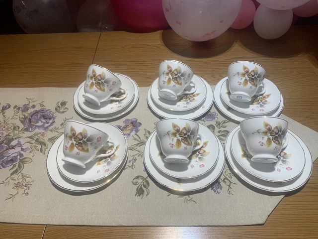 MAYFAIR FINE BONE china tea set £20.00 - PicClick UK MAYFAIR FINE BONE china tea set £20.00 - PicClick UK
