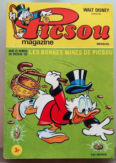 PICSOU MAGAZINE N 10 Walt Disney 1972 EUR 8,00 - PicClick FR