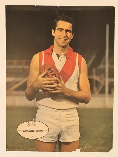 RARE ORIGINAL 1968 Heinz VFL Souvenir Poster - Graeme John South ...