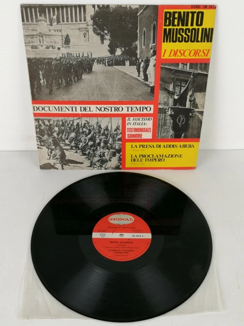 BENITO MUSSOLINI - I Discorsi - Sigma - Sm3413A - Disco Vinile - Lp EUR ...