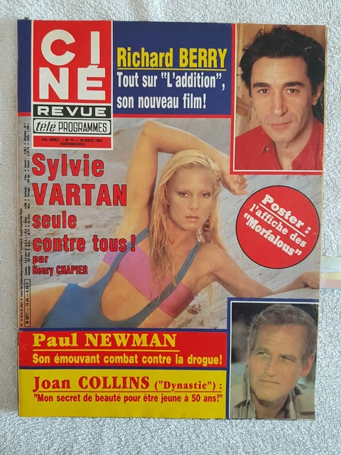 CINE REVUE N°13 1984 Sylvie Vartan J.collins Sheila M.dillon Belmondo R.berry EUR 3,50 - PicClick FR