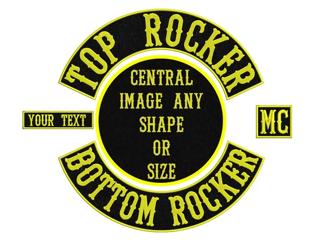 CUSTOM ROCKER SET, Embroidered Patch, Custom Embroidered, Custom ...