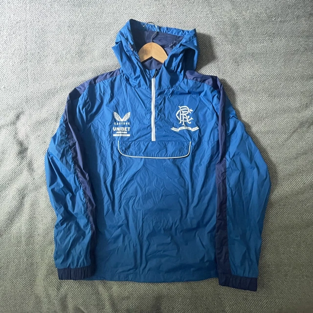 CASTORE GLASGOW RANGERS Training Windbreaker Jacket Men’s Size Medium £ ...